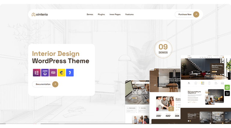 10+ Most Excellent WordPress Themes for Interior Design Professionals
