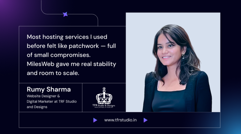 Creativity Needs Stability—TRF Studio Found Both With MilesWeb