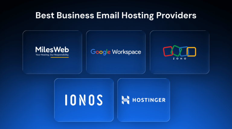 Best Business Email Hosting Providers in India (2026)