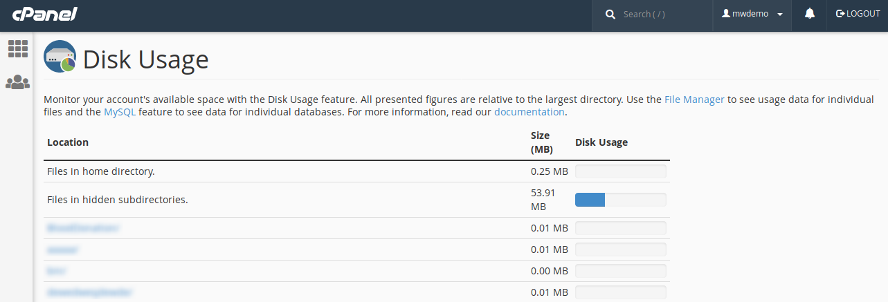 How To Check Disk Space Usage From cPanel?