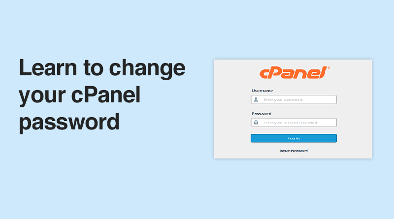 Learn to change your cPanel password - Web Hosting FAQs by MilesWeb