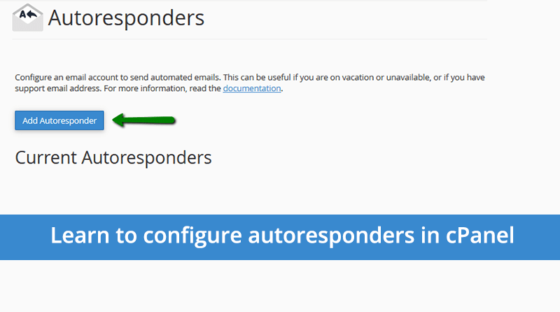 Learn to configure autoresponders in cPanel - Web Hosting FAQs by MilesWeb