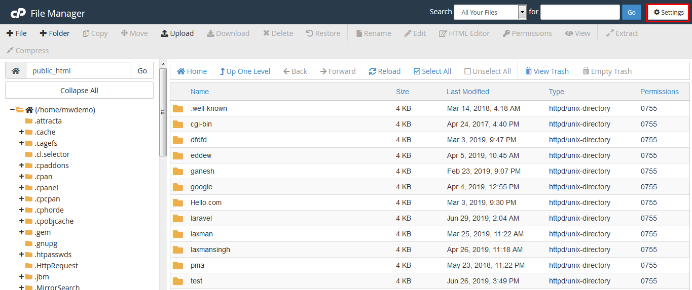 Learn To Use The Cpanel File Manager And How To Work With Hidden Files