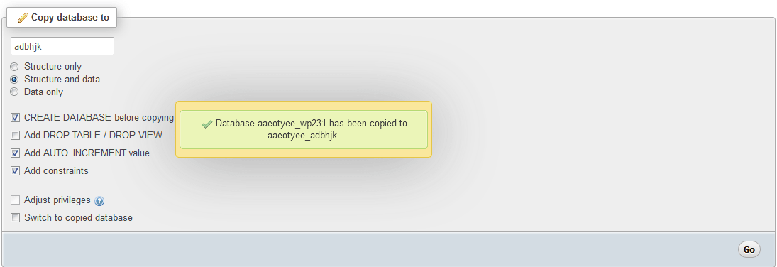 Learn To Use Phpmyadmin To Copy Mysql Database