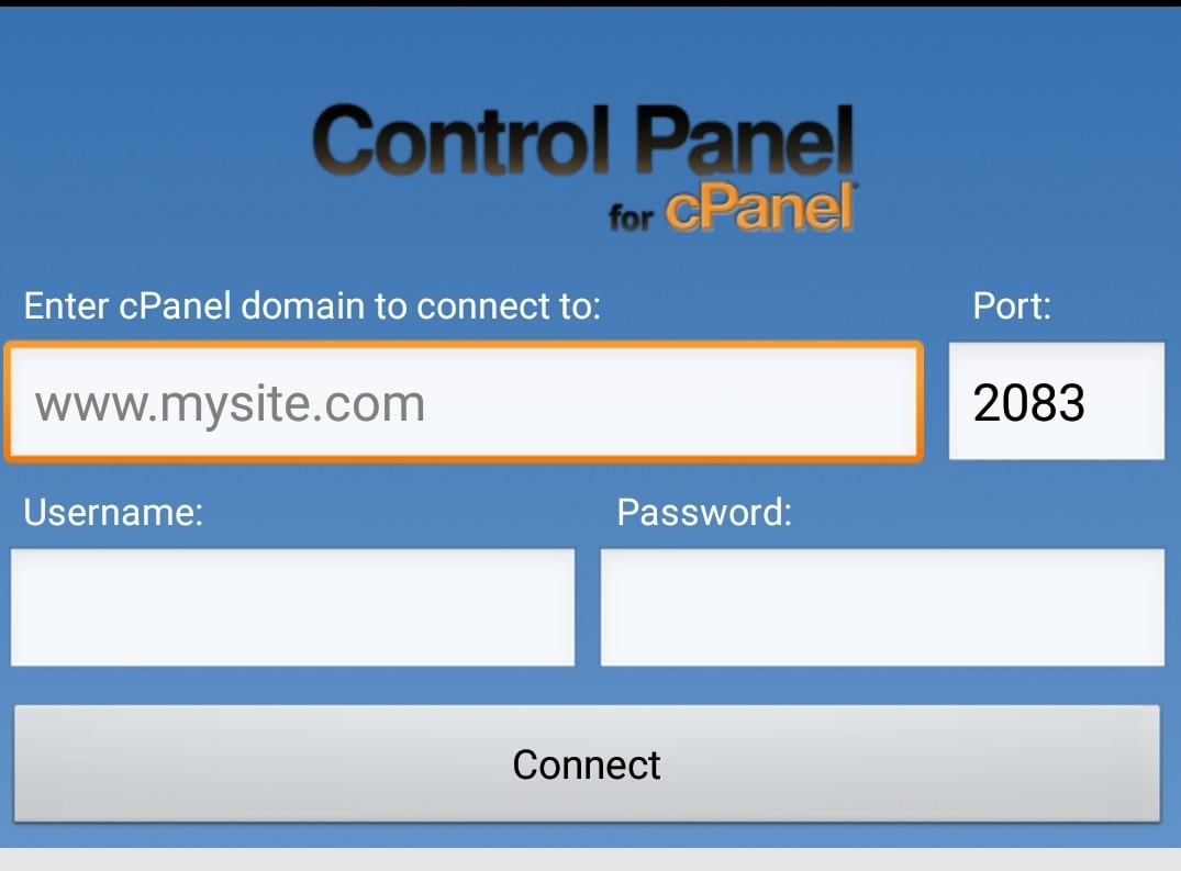 How to Connect to cPanel on Your Mobile Device?