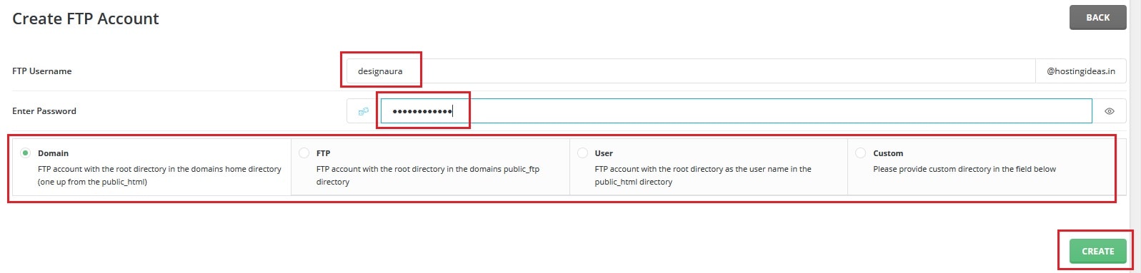 How to Create an FTP Account in DirectAdmin?