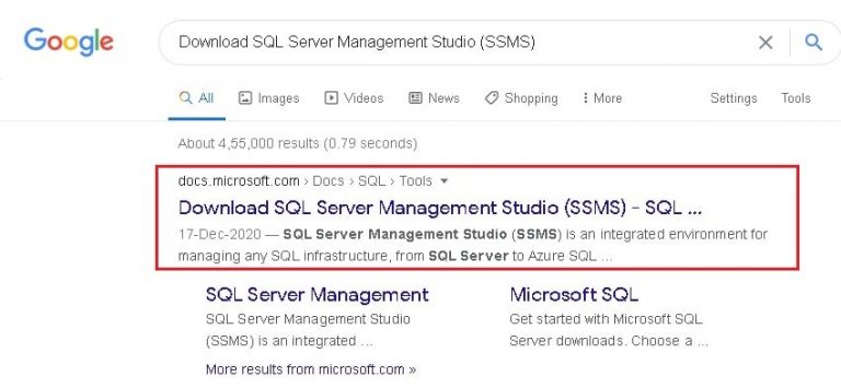 Download and Install SQL Server Management Studio on Windows Server