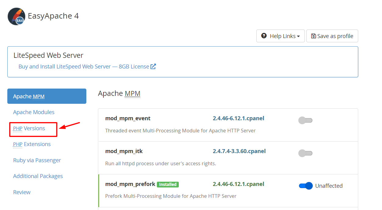 Install Multiple Php Versions And Php Extensions On Cpanelwhm