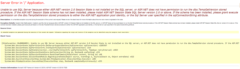 How To Fix Server Error In Application When ASP NET Is Not Installed 