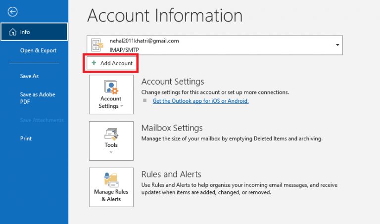 How to Configure Emails with Microsoft Outlook 2016/2019 on Windows ...