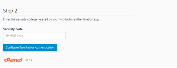 Steps To Setup Two Factor Authentication 2fa On Cpanel Webmail