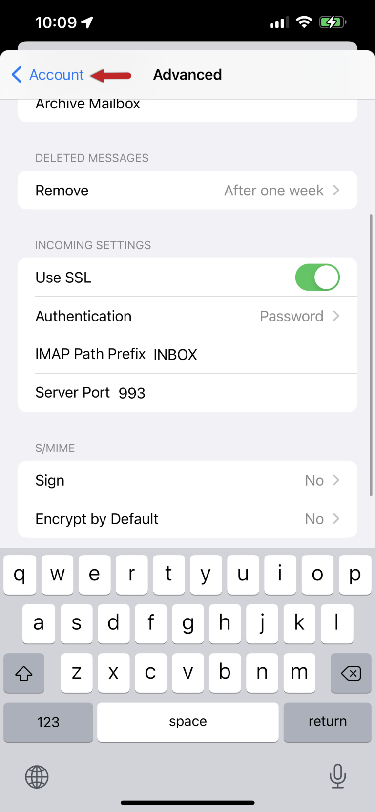 Steps for Setting up Mail on iPhone (iOS 15/16/17)