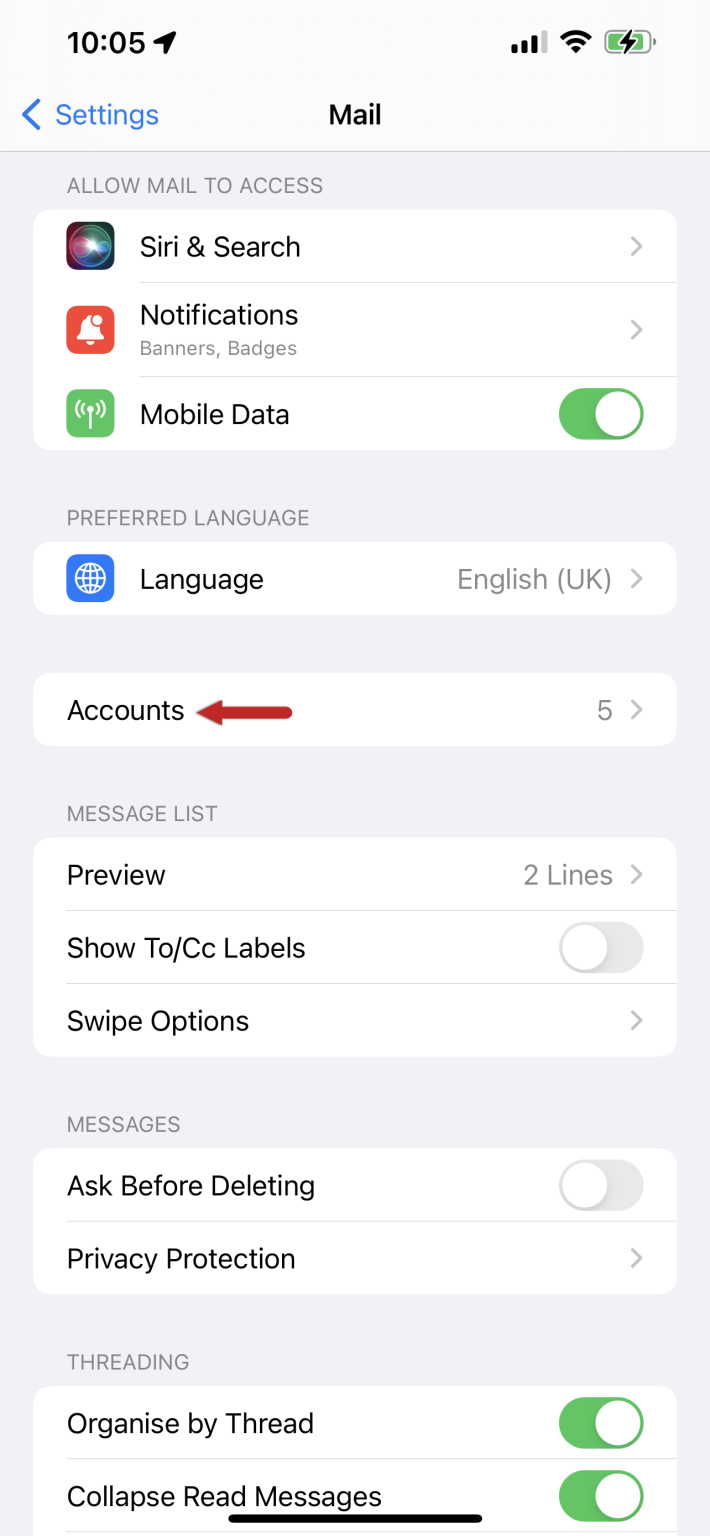 Steps for Setting up Mail on iPhone (iOS 15/16/17)