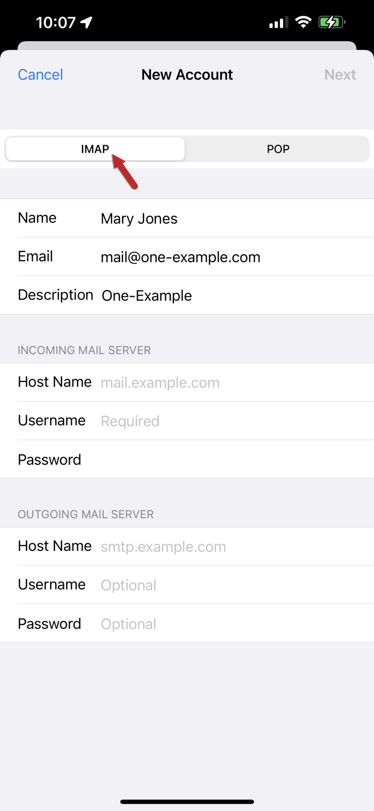 Steps for Setting up Mail on iPhone (iOS 15/16/17)